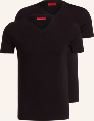 HUGO BOSS Hugo 2er-Pack V-Shirts schwarz
