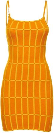 Jacquemus Femme, Robes, Orange, Taille: 38 FR Fitted Dress