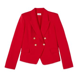 Oltre Zweireihiger Blazer - - Jackets - Damen - Rot - 4XL