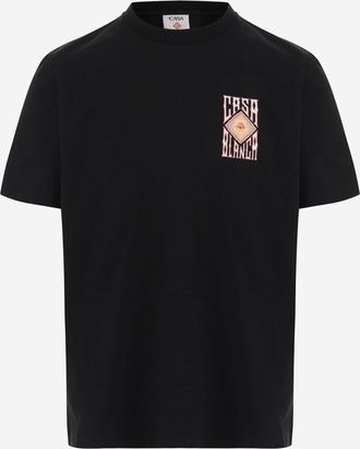 Casablanca T-shirt en coton imprim&eacute; Casablanca