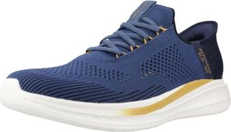 Skechers Homme, Sport, Bleu, Taille: 46 EU Slade