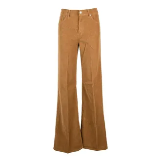 Dondup Femme, Pantalons, Beige, Taille: W28 Amber Wide Leg Fit