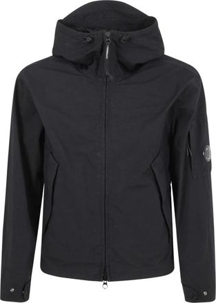 C.P. Company C.p. Company, Homme, Sport, Noir, Taille: L Twill Hooded Lens Jacket