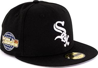 New Era Casquette 59FIFTY NFL NBA MLB Limited Edition pour homme, Chicago White Sox Black, 57-58