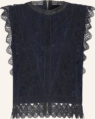 Apart Spitzentop blau