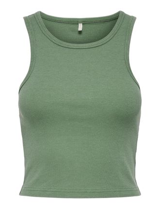 Only ONLVELMA Rib Acid WASH Crop Tank TOP Acc