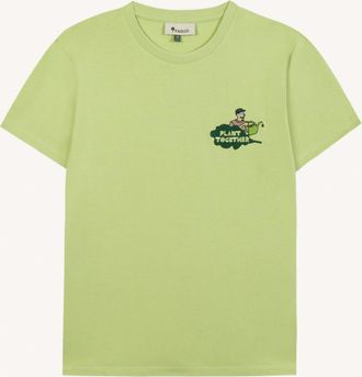 Faguo T-shirt vert anis coton - ARCY