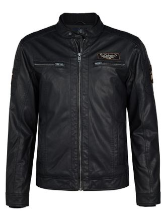 Petrol Industries PU Bikerjacke Michigan Herren - Schwarz