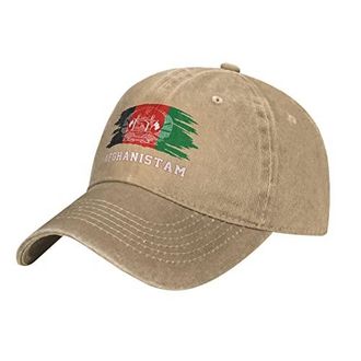 Generic Pare-Soleil Casquette Drapeau Afghan, Denim Afghan Classique Casquette Trucker L&eacute;ger Chapeau Soleil pour Sports Ext&eacute;rieur Course