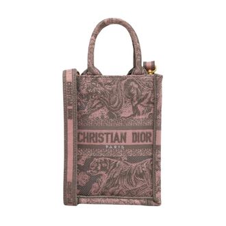 Dior Pre-owned Mini Toile de Jouy Vertical Book Tote - Femme - Pre-owned - Rose - Taille: ONE Size