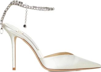 Jimmy Choo London Femme, Chaussures, Beige, Taille: 41 EU Saeda 100