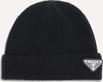 Prada Beanie Hat with logo Male M