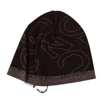 Costume National Homme, Accessoires, Brun, Taille: ONE Size Bonnet Beanie Marron Gris Laine Acrylique