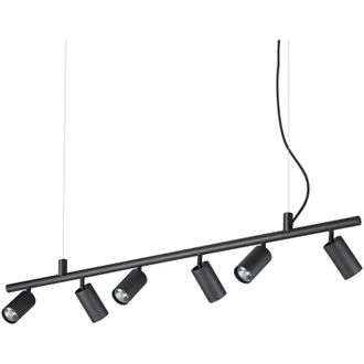Ideal Lux Ideal Lux - dynamite - Luminaire suspendu dint&eacute;rieur &agrave; 6 lumi&egrave;res, noir, GU10