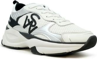 Stuart Weitzman Low-Top Sneaker - Sh318 Black And White Calf Leather Sw Trainer - Gr. 6 - in Weiß - für Damen