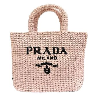 Prada Pre-owned Raffia Handbag - - Pre-owned - Damen - Rosa - ONE SIZE