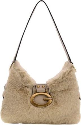 Guess Sac &agrave; &eacute;paule mini Camden effet fourrure