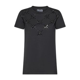 John Richmond Damen, Oberteile, Schwarzk, LGr&ouml;&szlig;e
