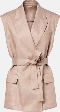 Brunello Cucinelli Weste aus einem Leinengemisch