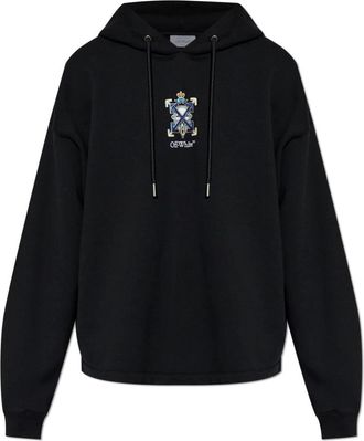 Off-white Homme, Sweatshirts et sweats &agrave; capuche, Noir, Taille: M Jewel Arrow Cotton Sweat &agrave; capuche