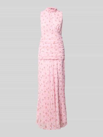 Neo Noir Maxikleid mit floralem Allover-Print Modell Dori