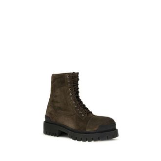 Balenciaga Combat Strike Boot - Brown
