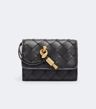 Bottega Veneta Kartenetui Intrecciato aus Leder