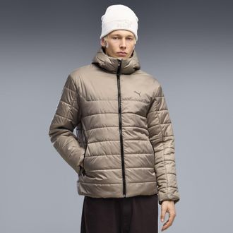 Puma Doudoune &agrave; capuche Essentials Homme, V&ecirc;tements, Beige, XXL