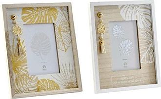 DKD Home Decor Bilderrahmen aus tropischem Holz (10 x 15 x 15 cm) (Referenz: S3021564)