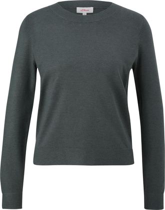 s.Oliver Damen Pullover Langarm Green 44