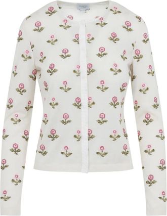 Giambattista Valli cardigan à fleurs - Tons neutres