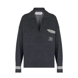 Ermanno Scervino Femme, Pulls, Gris, Taille: 36 FR Maglia in lana