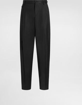 Dolce & Gabbana Hose Aus Flanell - Mann Hosen Und Shorts Schwarz 54