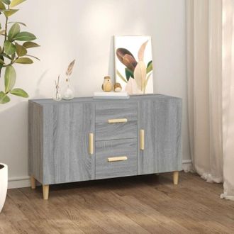 vidaXL Buffet sonoma gris 100x36x60 cm bois ding&eacute;nierie Vidaxl