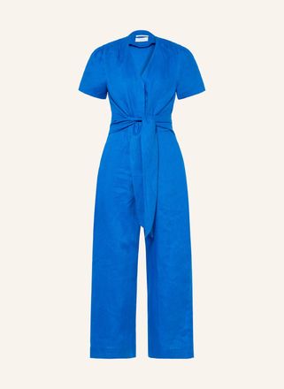Hobb's Jumpsuit Evie Aus Leinen blau