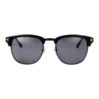 Tom Ford Homme, Accessoires, Noir, Taille: 53 MM Lunettes de soleil &eacute;l&eacute;gantes Henry pour les journ&eacute;es ensoleill&eacute;es