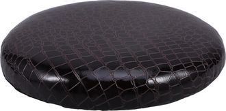 NUOBESTY Runder Barhocker Sitz 29cm Ersatz Sitzfl&auml;che aus Braunem PU Leder Hockerpolster f&uuml;r K&uuml;chen und Esszimmerst&uuml;hle