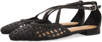 Gioseppo Leskovic Ballerinas aus Leder, Blau, mit Schnürung für Damen, Schwarz, 37 EU