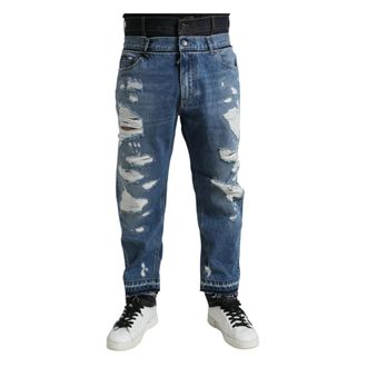 Dolce & Gabbana Skinny Jeans mit Destroyed-Effekten - - Jeans - Herren - Blau - S
