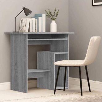 vidaXL Bureau Sonoma gris 80x45x74 cm Bois ding&eacute;nierie