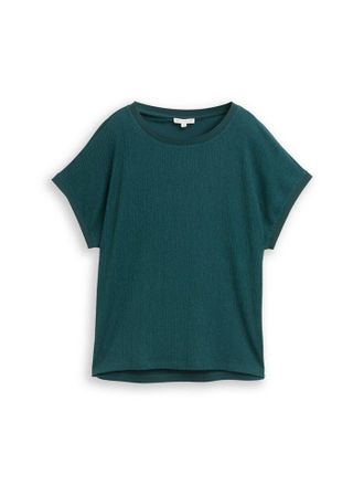 Tom Tailor T-Shirt T-Shirt T-Shirt im Material-Mix