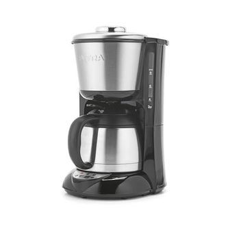 Petra Filterkaffeemaschine 1L Tropfbr&uuml;hsystem Edelstahlkanne Digitalanzeige Kaffeest&auml;rkenregelung gemahlenem Kaffee Kompatibel Integrierter Timer 800W PT616