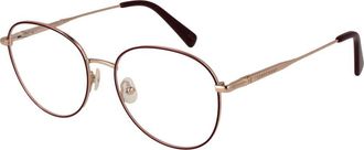 Longchamp Rote Metallbrille (Gestelle)