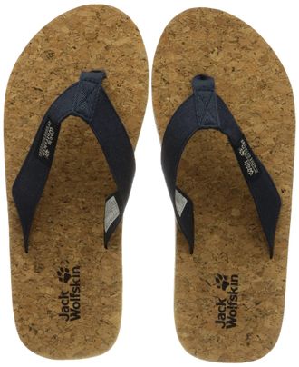 Jack Wolfskin Damen Ecostride 2 Slipper W Sandale, Blue/Cork, 39.5 EU