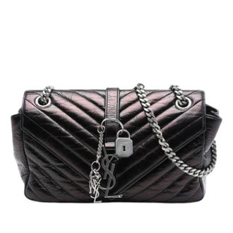Saint Laurent Sac bandouli&egrave;re matelass&eacute; Pre-owned - Femme - Pre-owned - Noir - Taille: ONE Size