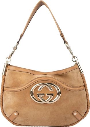 Gucci Crossbody Bags - Gucci GG Suede Monogram Hobo Bag - Gr. unisize - in Bunt - für Damen