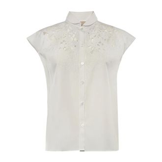 Valentino Garavani Femme, Blouses et Chemises, Blanc, Taille: 38 FR Chemises