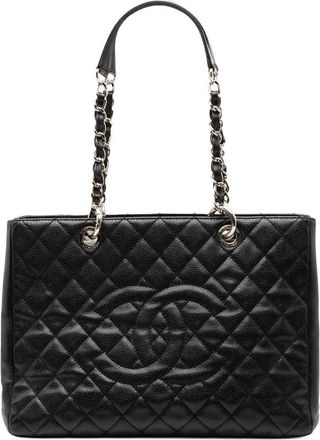 Chanel Shopper - Caviar Grand Shopping Tote - Gr. unisize - in Schwarz - f&uuml;r Damen