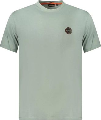 Napapijri Homme, Tops, Vert, Taille: S T-shirt Homme en Coton Vert