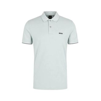 HUGO BOSS Homme, Tops, Blanc, Taille: XL Polo en coton piqu&eacute; stretch